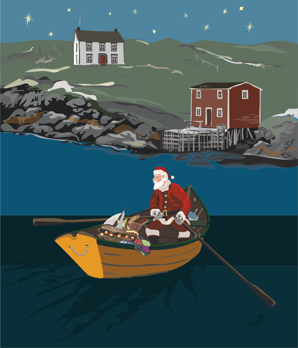 "He Rowed Up in a Dory" Fabric Panel – The Quilted Stash