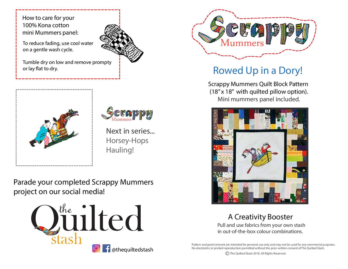 Scrappy Mummers Pattern and Panel Combo – The Quilted Stash